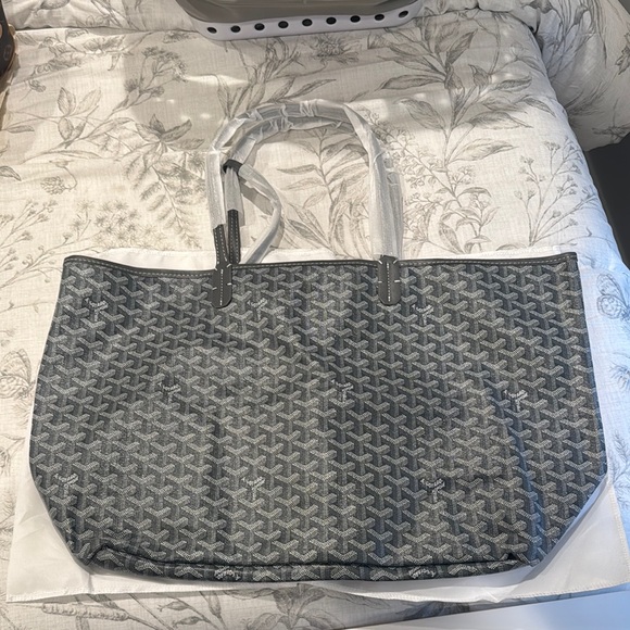 Goyard | Bags | Large Gray Goyard Style Bag | Poshmark